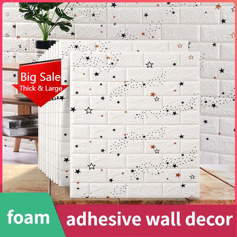 Foam Wallpaper Design Wall Decor Cartoon 3D Wall Paper Adhesive Wall ...