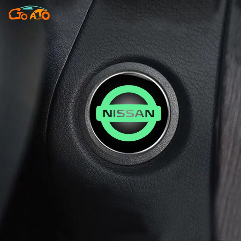 GTIOATO Car Start Button Cover Luminous Ignition Switch Decorative ...