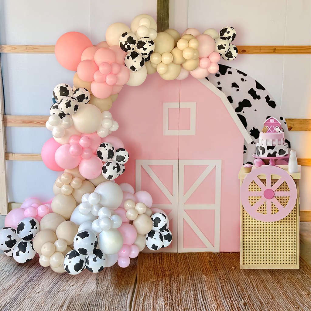 Farm Cow Balloon Garland Arch Kit Farmland Animal Birthday Party ...