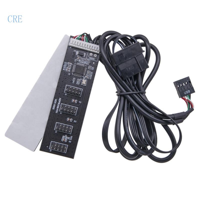 CRE USB 9Pin Header Connector Riser Board 60cm Extension Cable 4Pin ...