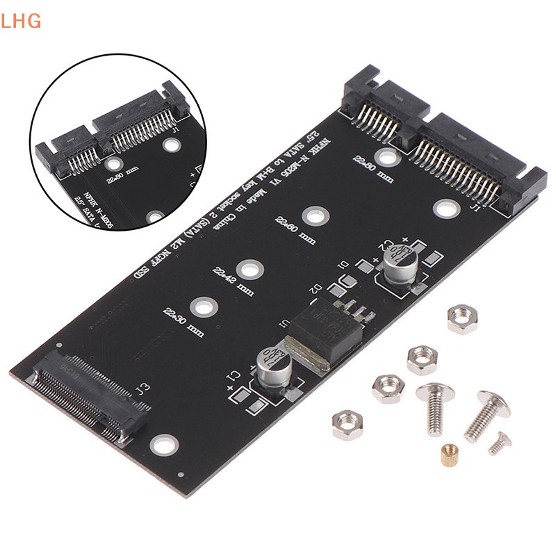 [LHG] 2.5“ SATA 3 to B+M key SATA M.2 NGFF SSD converter adapter cards ...