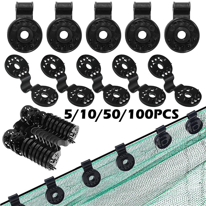 100PCS Shade Cloth Plastic Clips Sun Shade Net Clips Greenhouse Fabric ...