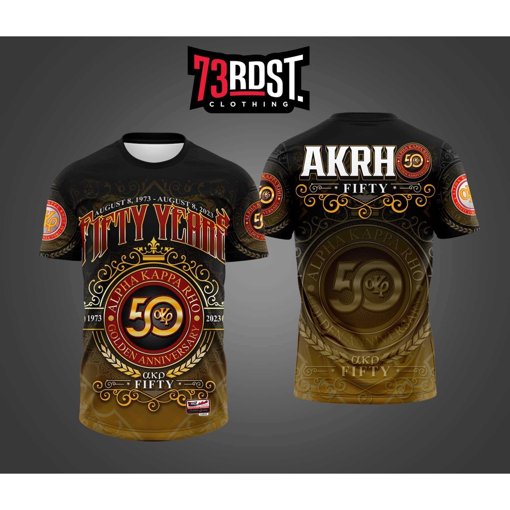 2023 AKP T-Shirt 50th Anniversary 1973 Alpha Kappa Rho Full Sublimation ...