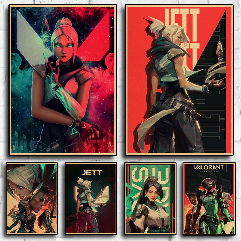 Online Game Valorant Comic vintage Poster Gamer Game Room Decor ...