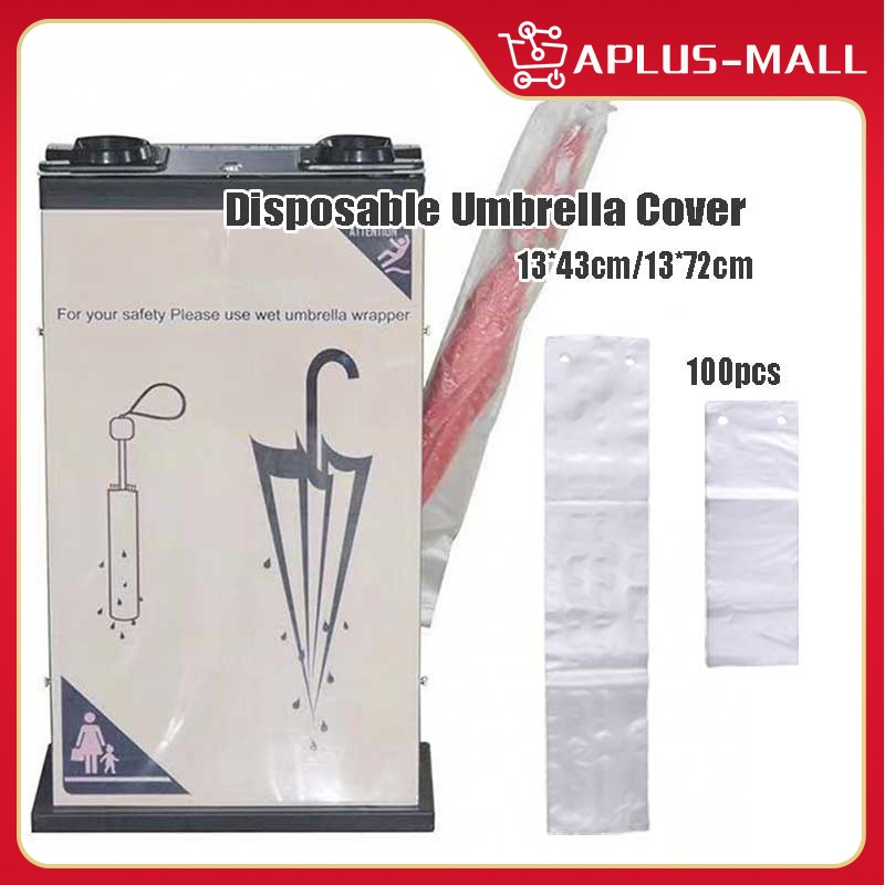 100Pcs Clear Wet Umbrella Bags Disposable Umbrella Covers For Shopping ...