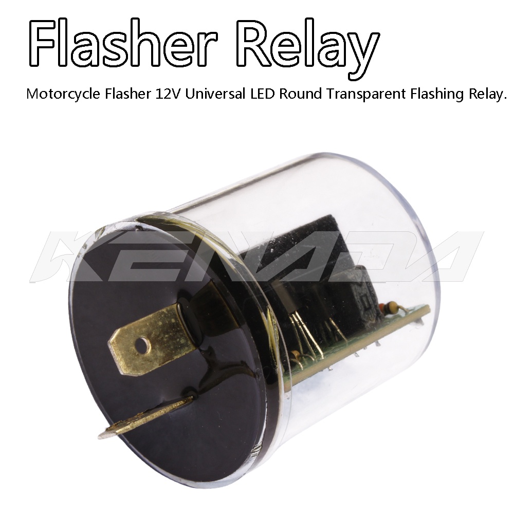 Transparent Motorcycle 12V External adjustable 2-pin Flasher Relay No ...