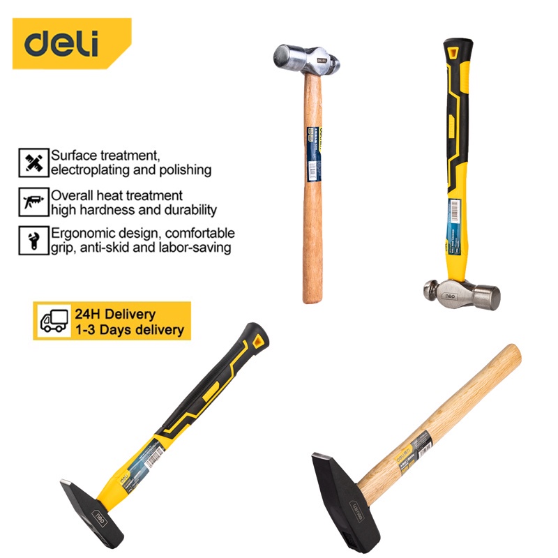 Deli Tool Mini Hammer Portable Hammer Heavy Duty Fitters Hammer Ball ...
