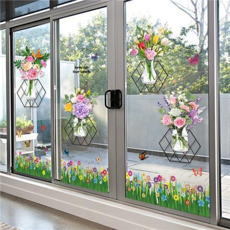 Push and Pull Glass Door Glass Stickers Window Decoration Wall Stickers ...