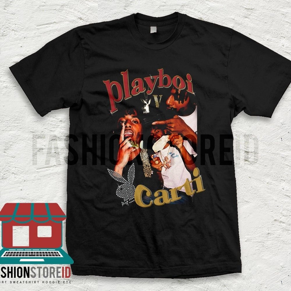 Playboi carti Shirt Playboi Carti TShirt Bootleg Vintage Graphic Tee ...