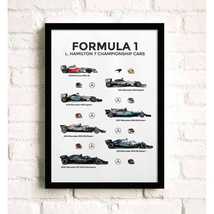Racer Hamilton Poster Formula Driver Decoration Canvas Painting ...
