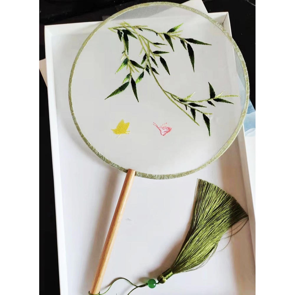 Chinese Ancient Embroidery Tuanfan Hanfu Versatile Dance Fan Qipao ...