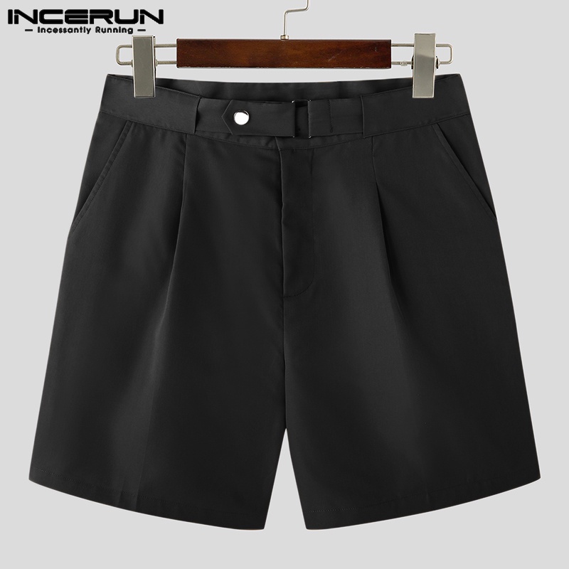 INCERUN Solid casual business shorts | Shopee Philippines