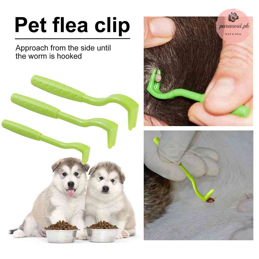 3pcs/set Pets Grooming Tick Clips Dogs Fleas Tweezer Cats Lice Removal ...