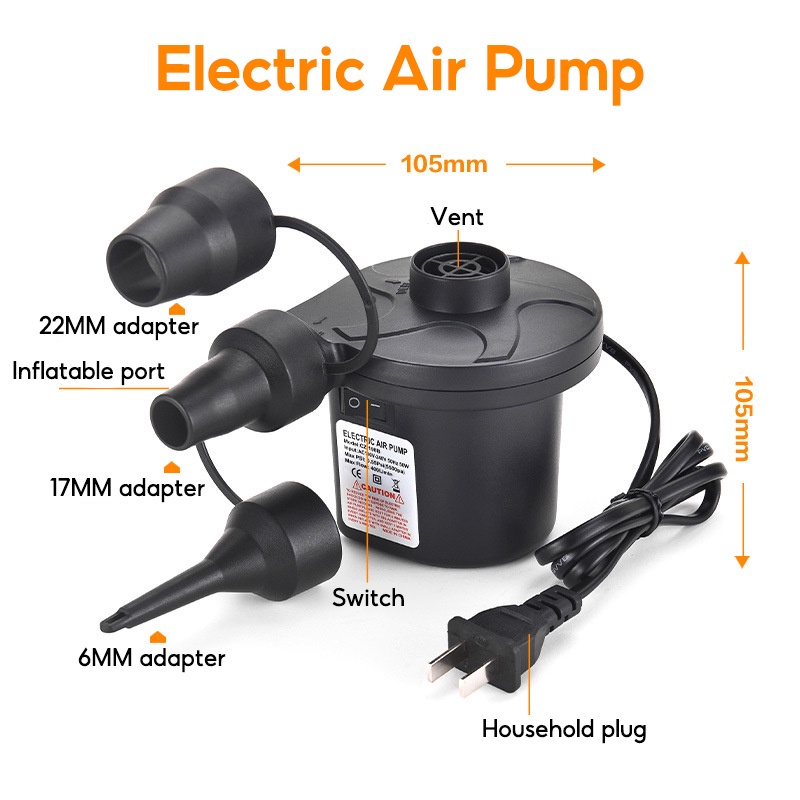 Electric Air Pump Vacuum bags Swimming Pool Inflate Deflate for Air ...