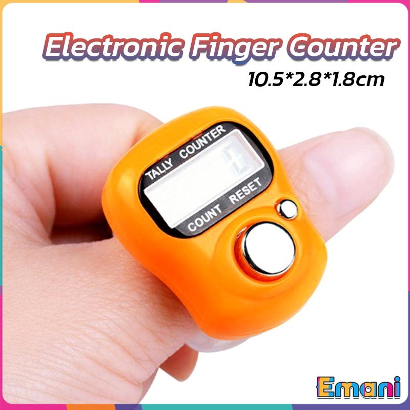 Em Finger Counter Mini Portable Light Weight Resettable Digital Row ...