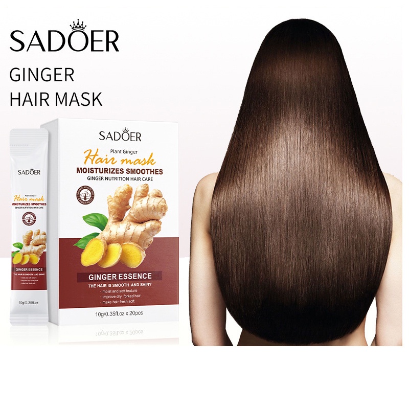 20pcs Sadoer Ginger Hair Conditioner Hair Mask Anti Frizz Nourishes