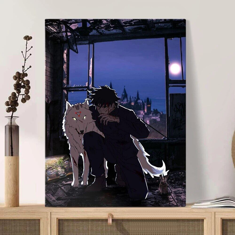 Hd Prints Jujutsu Kaisen Canvas Painting Wall Art Megumi Fushiguro ...
