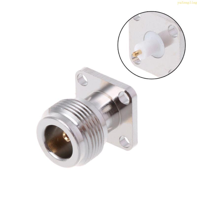 Best N-KFD-5 N Female Jack Panel Mount RF Coax Connector Flange Solder Nickelplated | Shopee ...