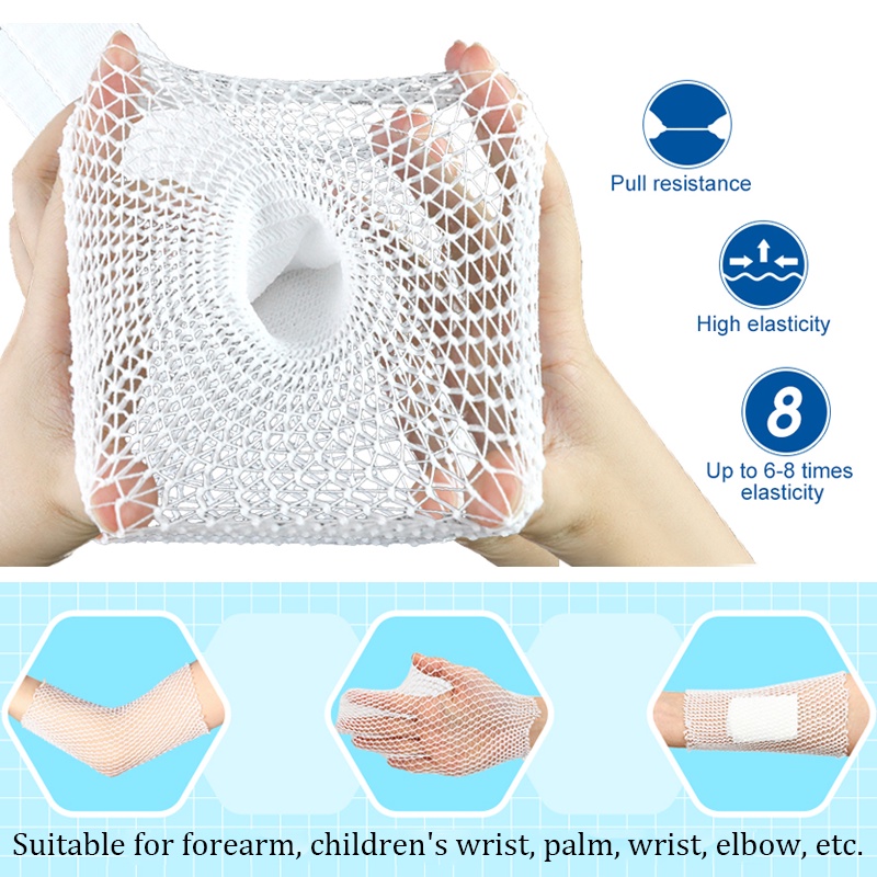 White Tubular Wound Roll Tape Finger Care Bandages Band Stretch Cover ...