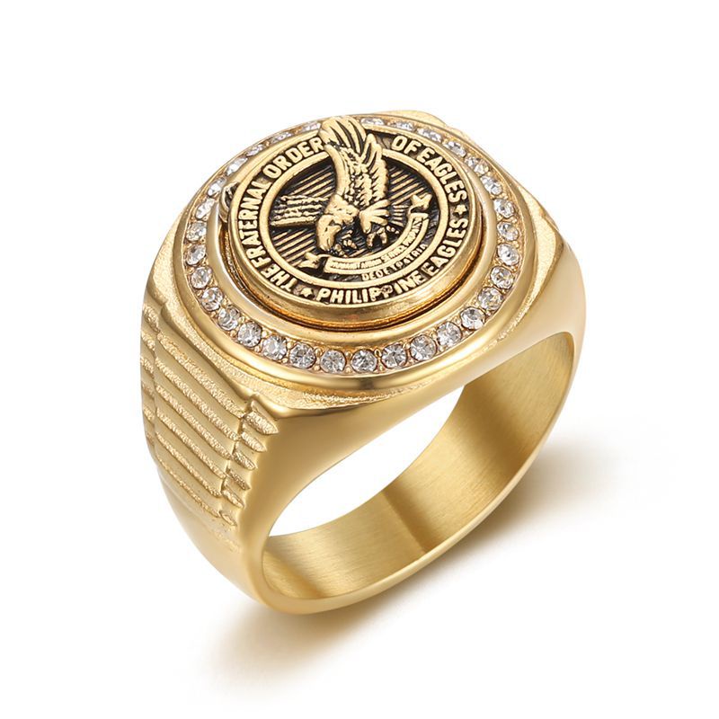 Hip Hip Bling Iced Out Stainless Steel The Fraternal Order of Eagle ...