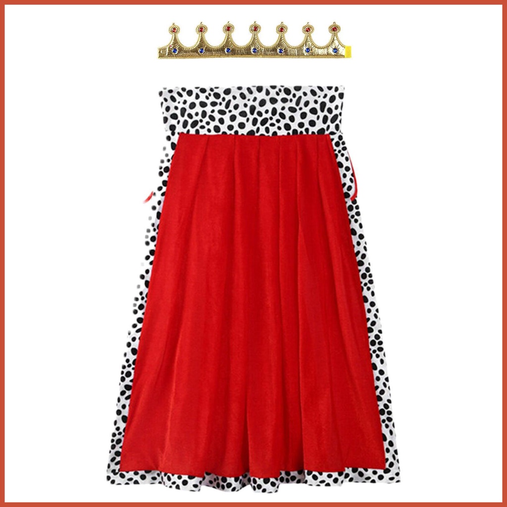 King Robe Halloween Costume Robe Crown Set Boys Royal Prince Cape Dress ...