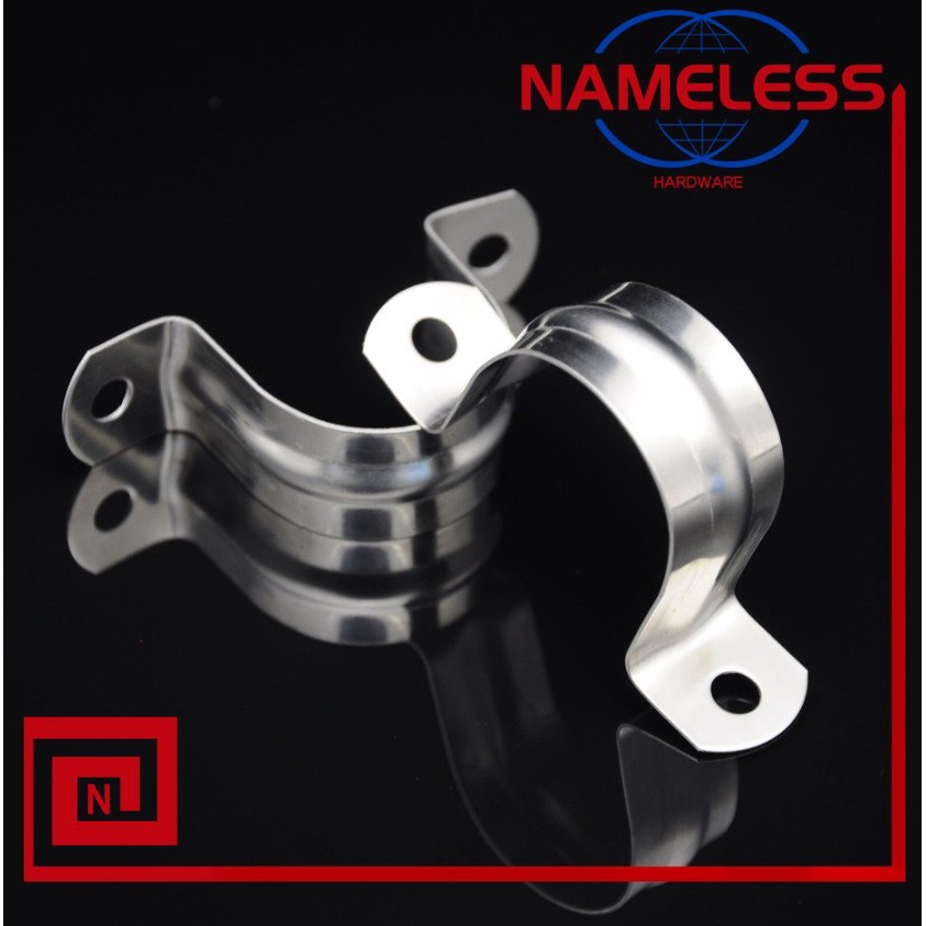 (10PCS) Heavy Duty Metal Conduit Clamps Stainless 304 CLamps Double1/2 ...