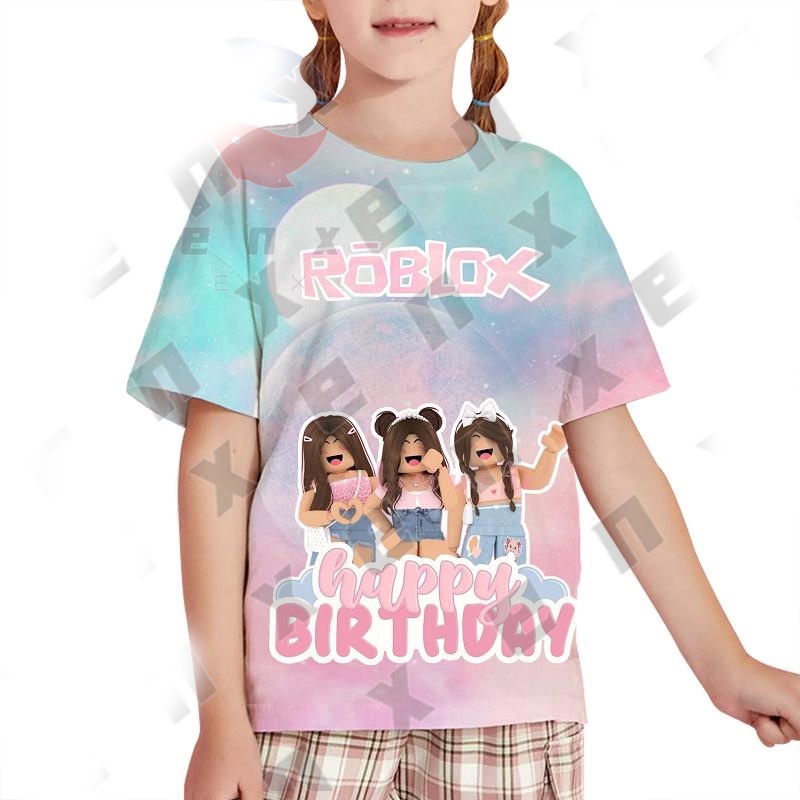 Robloxs Shirt for Kids Baby Girls Clothes Roblox T-Shirt Tops Girls ...