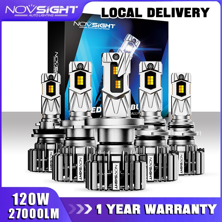 Novsight N73T H4 H7 H11 HB3 HB4 Foglamp120W/pair 27000LM high low beam ...
