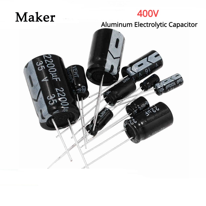 400V Aluminum Electrolytic Capacitor 400V 1uF 10uF 22uF 33uF 47uF 100uF | Shopee Philippines