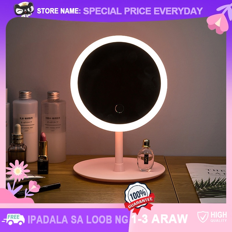 Novely Makeup Mirrors 3 Color Lighting Modes Detachable Portable LED ...