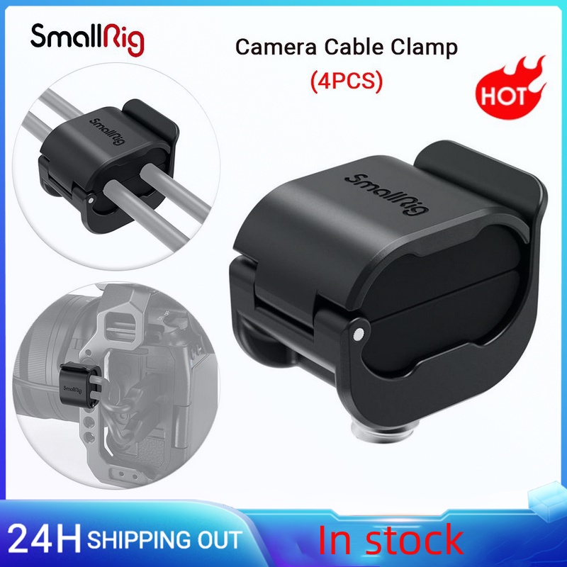 SmallRig Camera Cable Clamp (4 pcs) for HDMI / SDI / Microphone Cable ...
