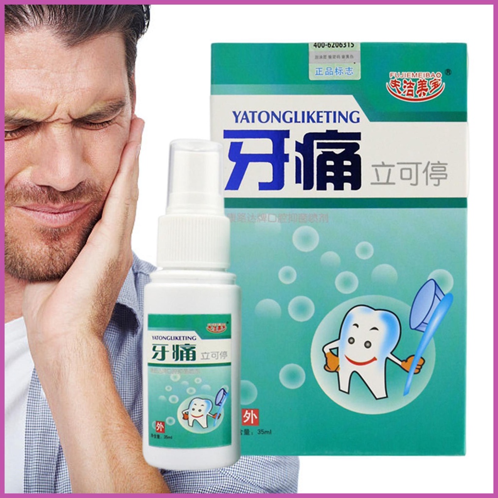 Toothache Relief Spray 35ml Portable Tooth Pain Relief Spray ...