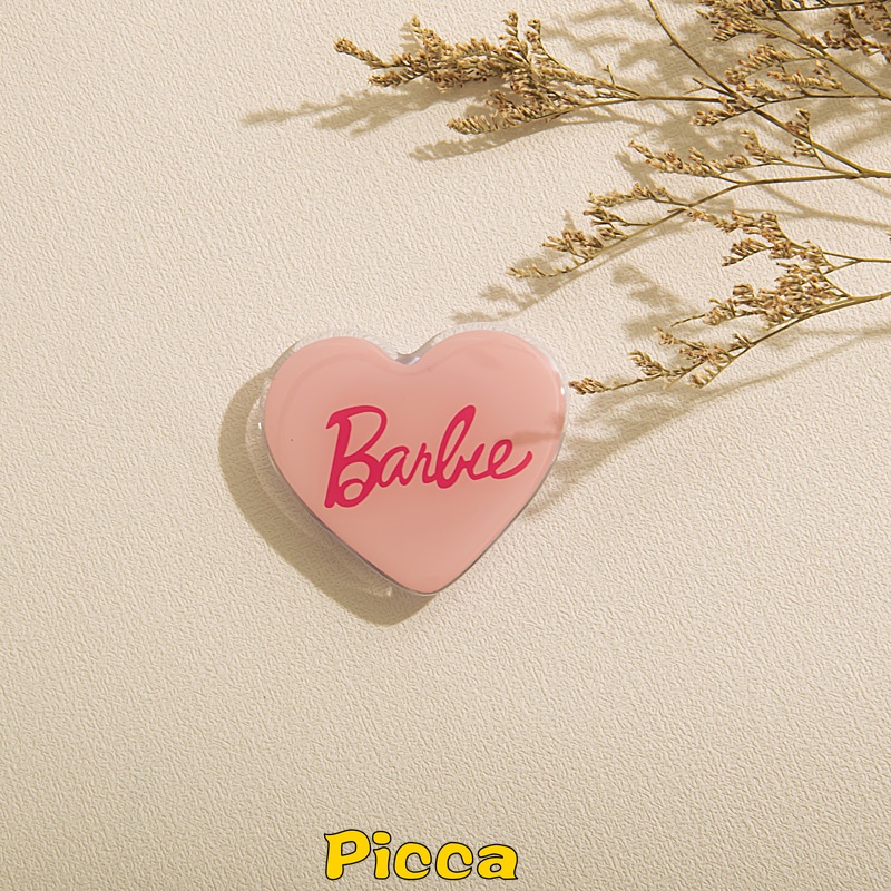 Ins Trendy Love Heart Barbie Mobile Phone Stand Holder Cute Cartoon ...