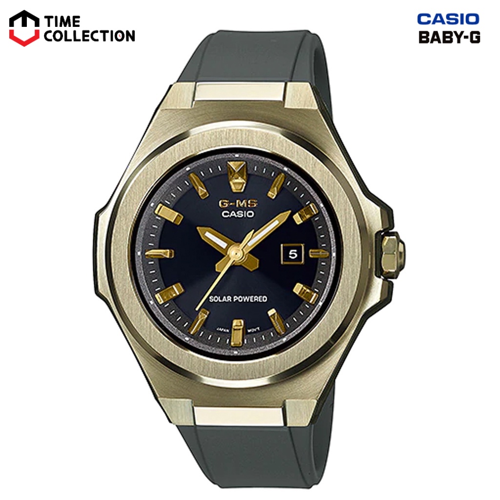 Casio Baby-g MSG-S500G-3A Solar Analog Rubber Strap Watch For Women ...