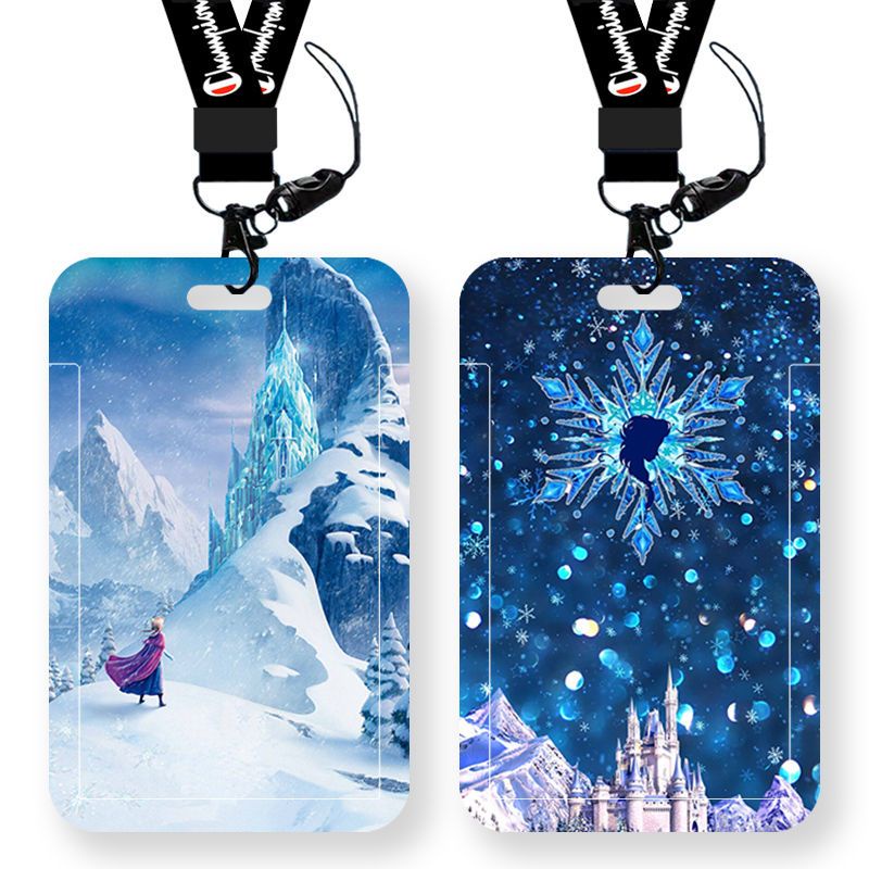 Frozen Student Card Cover Girls ID Card Cover Landyard Card Holders Mrt ...