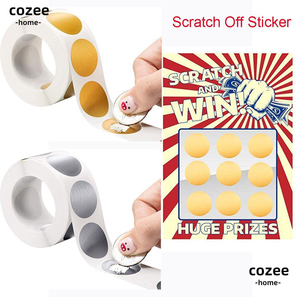COZEE 350/700 Pcs Funny Scratch Off Sticker Blank Labels Adhesive Paper ...