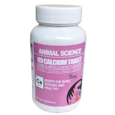 NEW PACKAGING Animal Science K9 Calcium Tablet (100 chewables) | Shopee ...