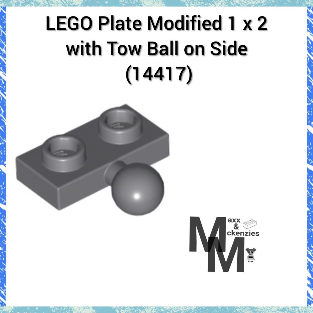 Plate, Modified 1x2 with Tow Ball on Side (14417) LEGO Parts | Shopee ...