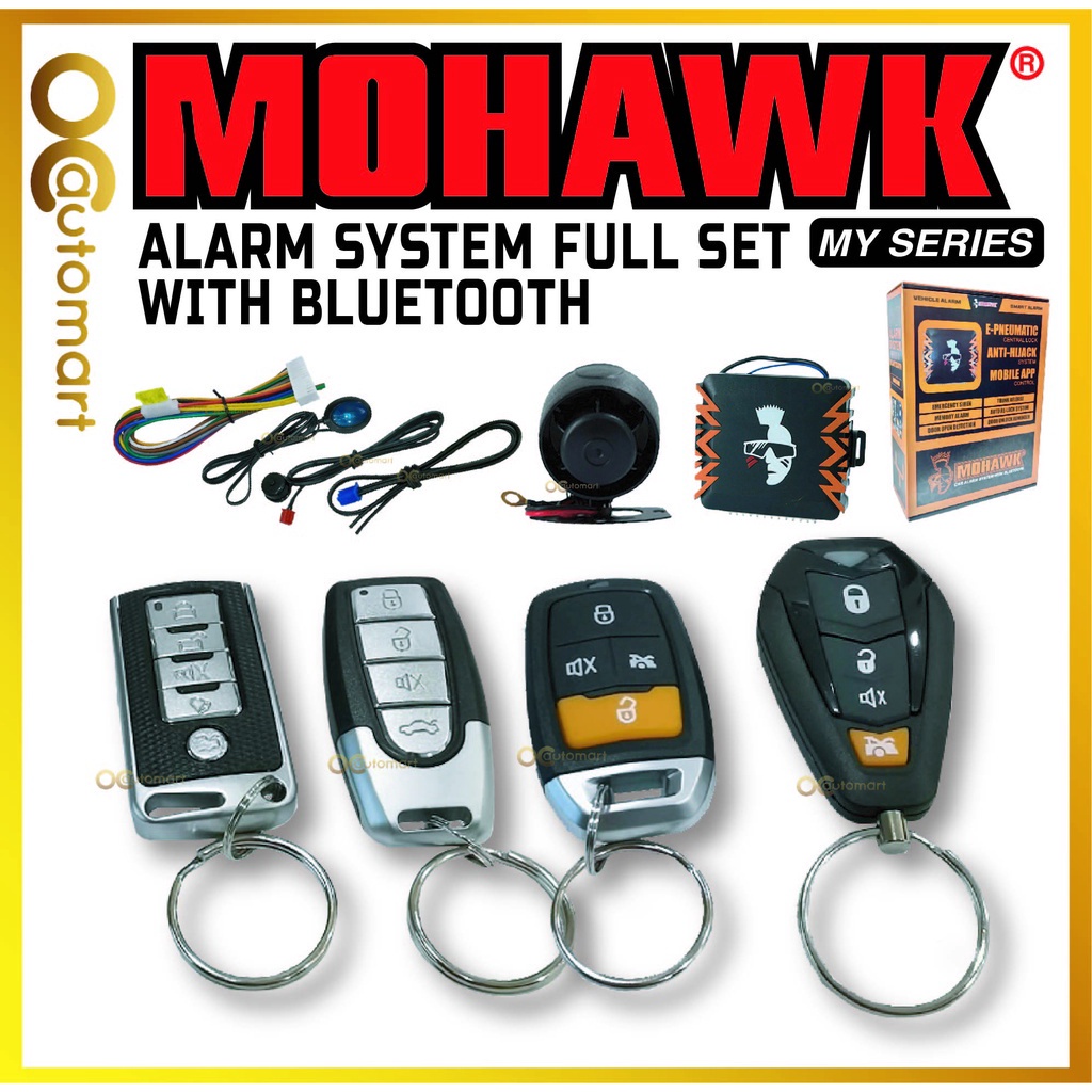 MOHAWK MY Series 13PIN Smart Alarm System Full Set With Bluetooth ...