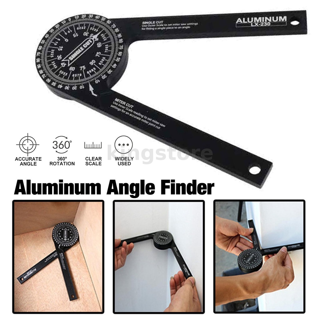 Miter Saw Protractor Aluminum Alloy Featuring Digital Angle Finder Edge ...