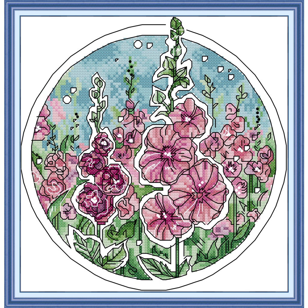 Joy Sunday Stamped Cross Stitch Ktis DMC Threads Chinese DIY Set ...