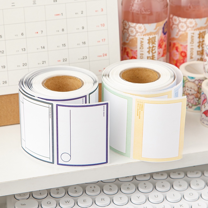 250 Sheets Portable Pull-out Scroll Sticky Notes School Office Tearable ...