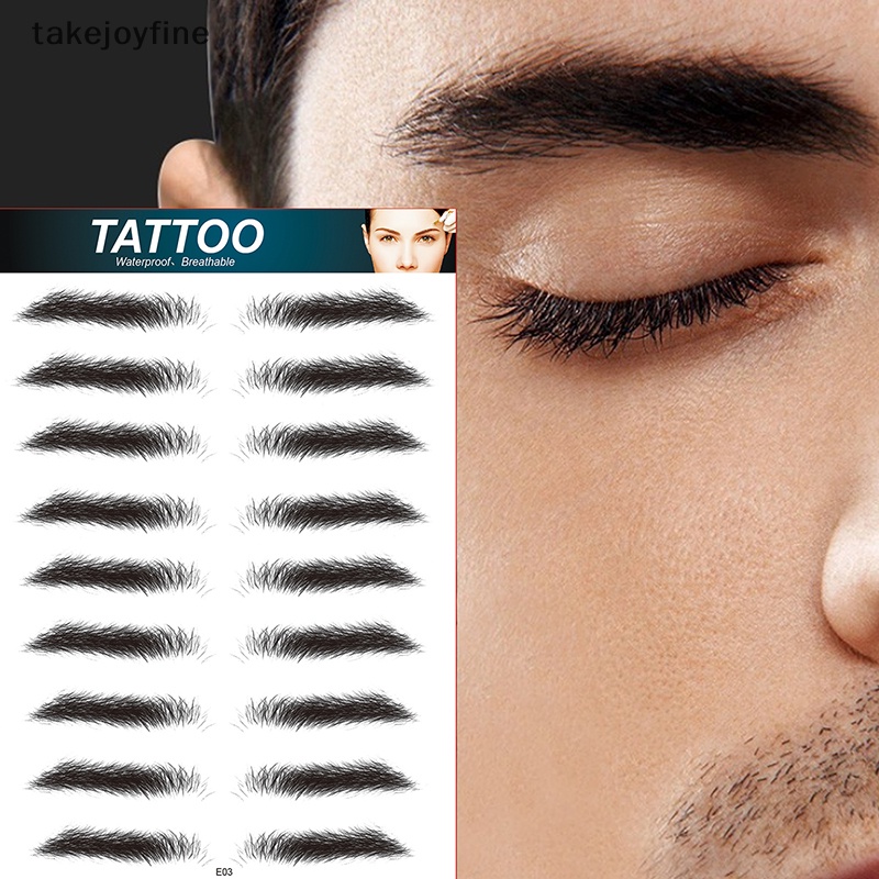 TFPH 10 Pairs Eyebrow Tattoo for Men Realistic Fake Eyebrows Popular ...