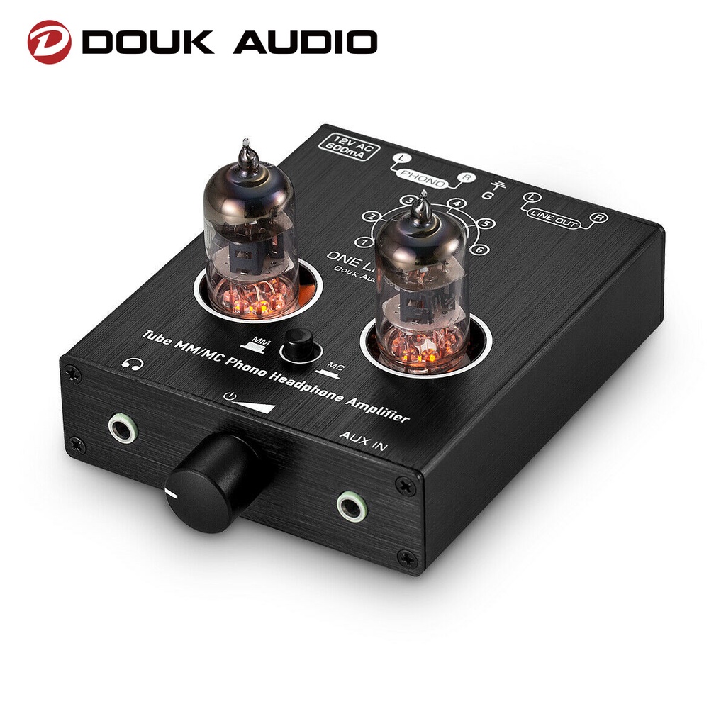 Douk Audio Mini Vacuum Tube Phono Stage Preamp for MM/MC Turntables ...