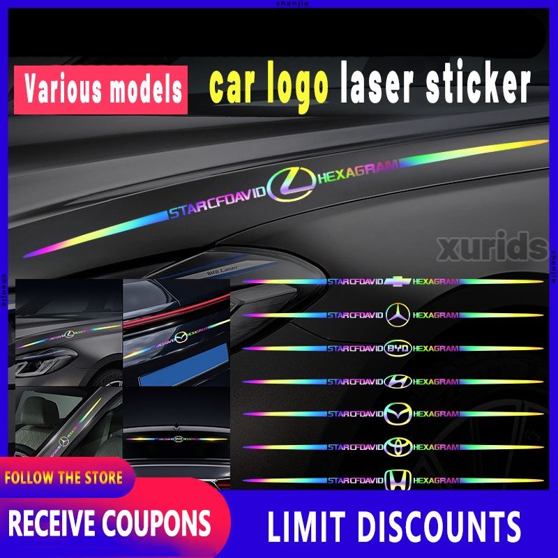 high quality Laser Reflective Car motorcycle Logo Stickers Letters Auto ...