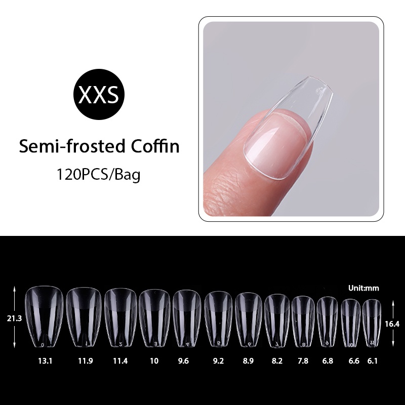 Ur Sugar Fake Nails Xxs Short Almond Acrylic Full Cover Soft Gel False