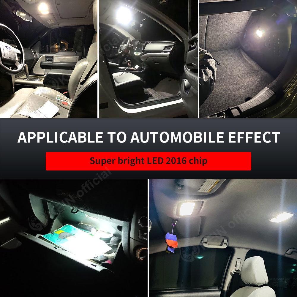 KEIN 2PCS Festoon Led Bulb Car Dome Interior Light 31MM 36MM 39MM 41MM C5W C10W C3W Reading ...