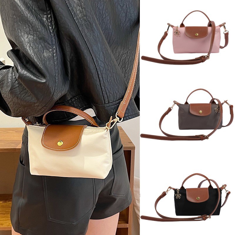 Longchamp Mini Dumpling Crossbody Bag Simple Style Nylon Bag Summer ...
