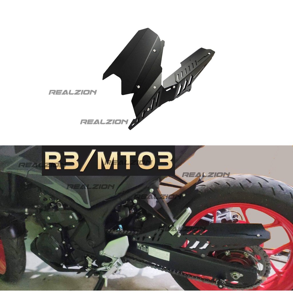 Longer 2015 to 2023 MT-03 YZF R3 Rear Tire Hugger Fender MUDGUARD ...