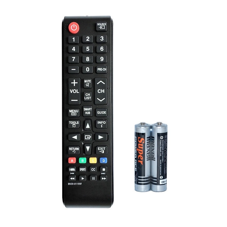 Samsung Smart TV Remote Control bn59-01199f (with aaa maxell Battery ...